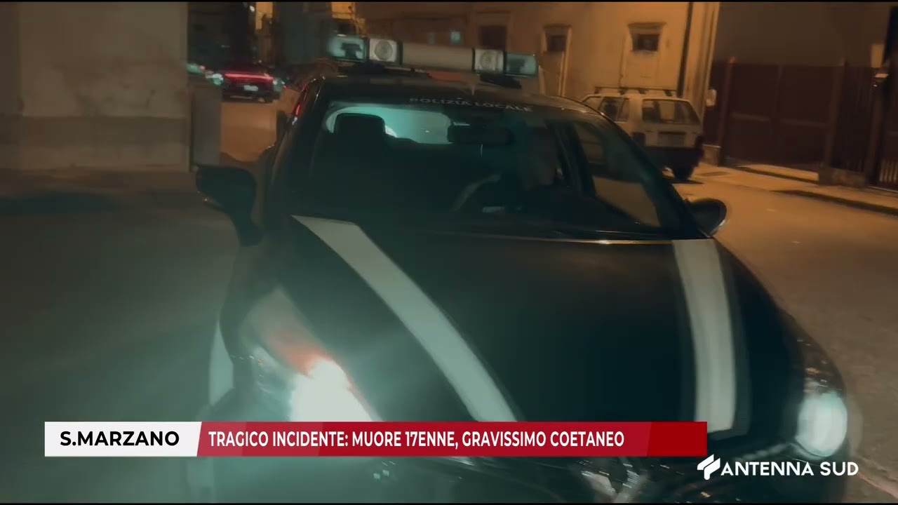 26 OTTOBRE 2025 SAN MARZANO DI S G TRAGICO INCIDENTE MUORE 17ENNE ...