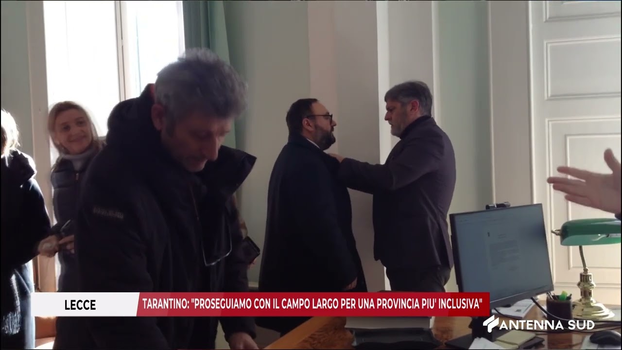 12 GENNAIO 2026 LECCE TARANTINO PROSEGUIAMO CON IL CAMPO LARGO PER UNA ...