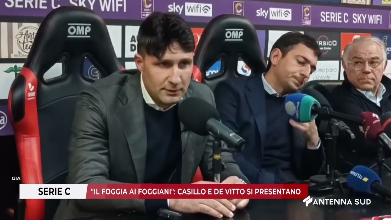 15 GENNAIO 2026 SERIE C ”IL FOGGIA AI FOGGIANI”; CASILLO E DE VITTO SI ...